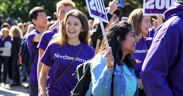 New students march into Northwestern family - Northwestern Now