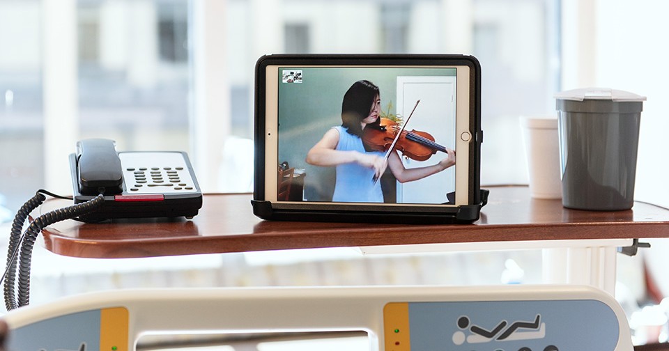 Soothing patients with tele-music intervention - Northwestern Now