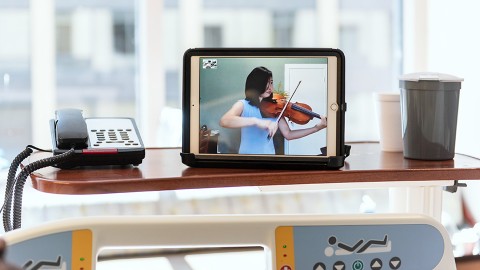 Soothing patients with tele-music intervention - Northwestern Now