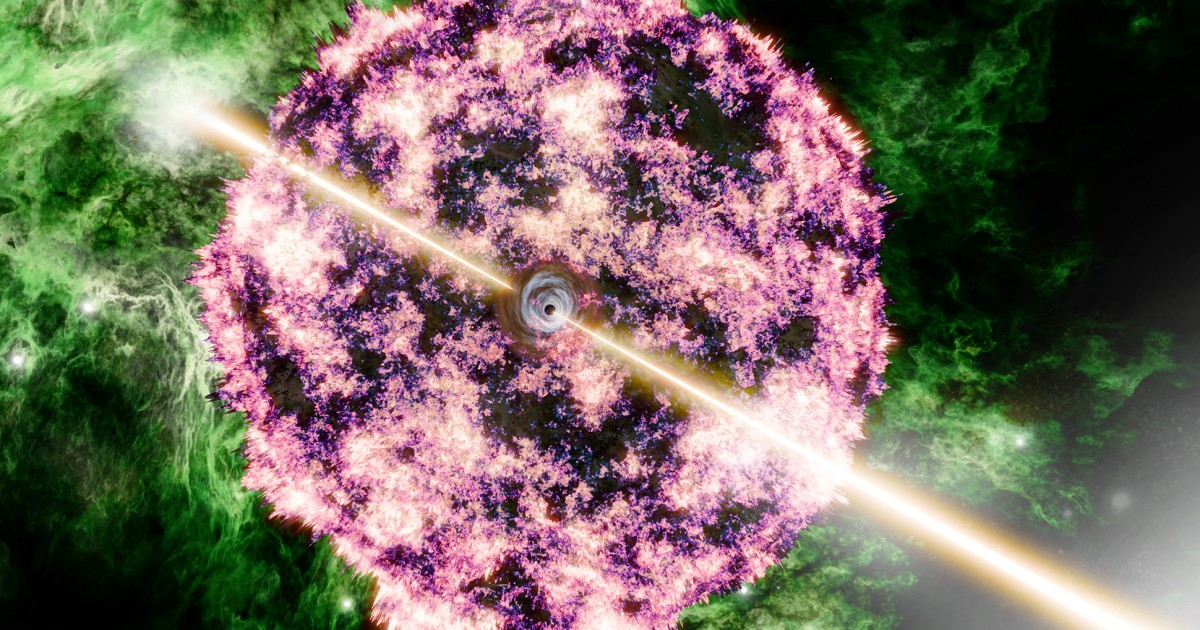 Brightest gamma-ray burst of all time came from the collapse of a ...